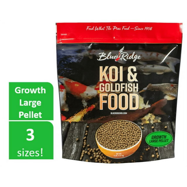 Growth Formula Koi & Goldfish Food - 5 Pound Large Pellet - Walmart.com
