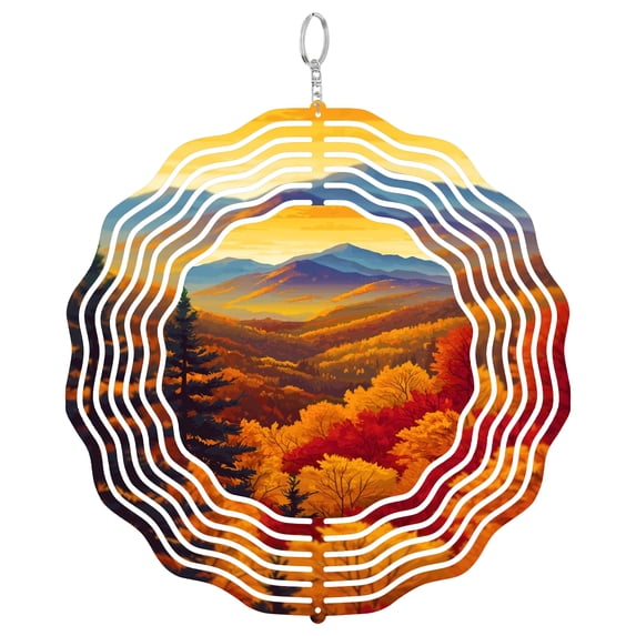 Blue Ridge Mountains Parkway USA 3D Wind Spinner Stainless Steel ...