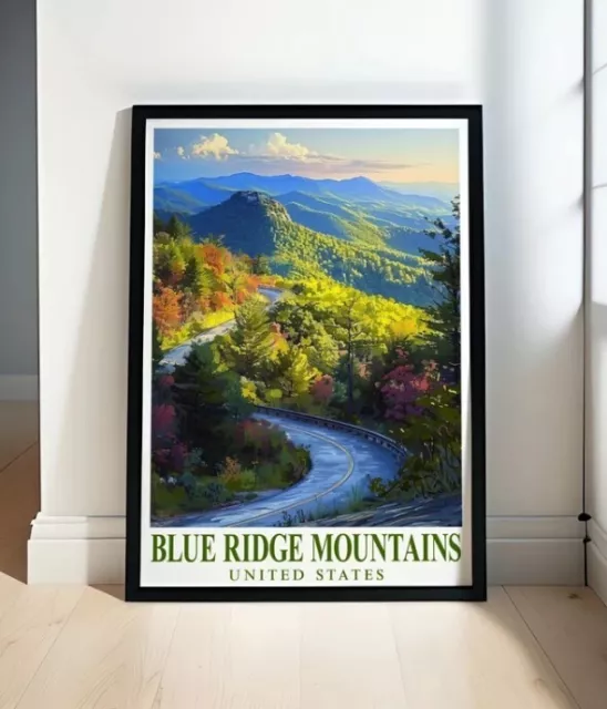 Blue Ridge Mountains Travel Poster NO FRAMED POSTER, Home Decor ...