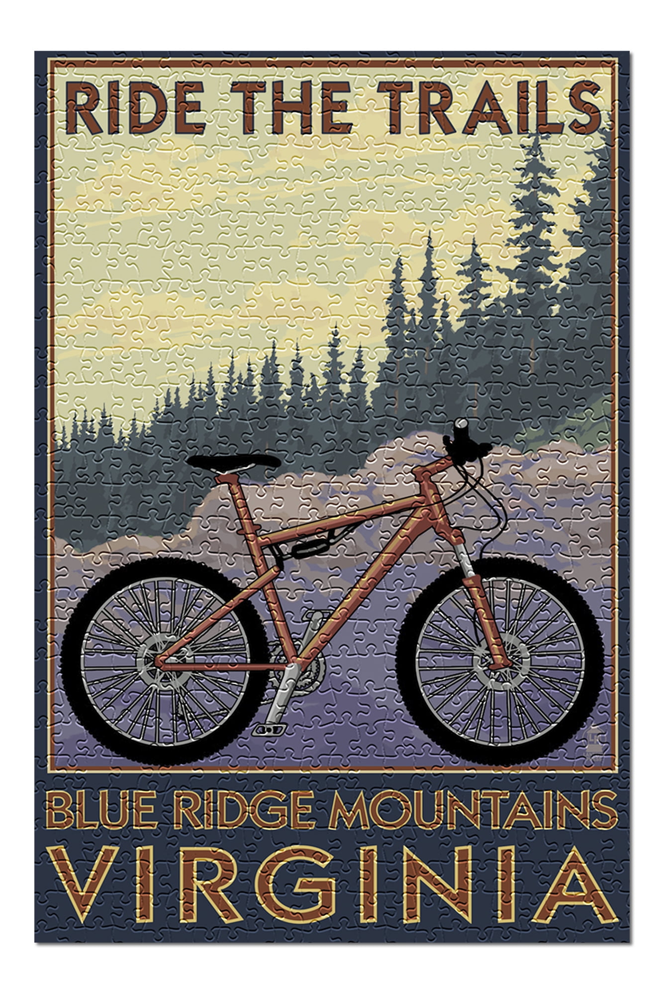 Blue Ridge Mountains, Virginia, Ride the Trails, 500 Piece Challenging ...