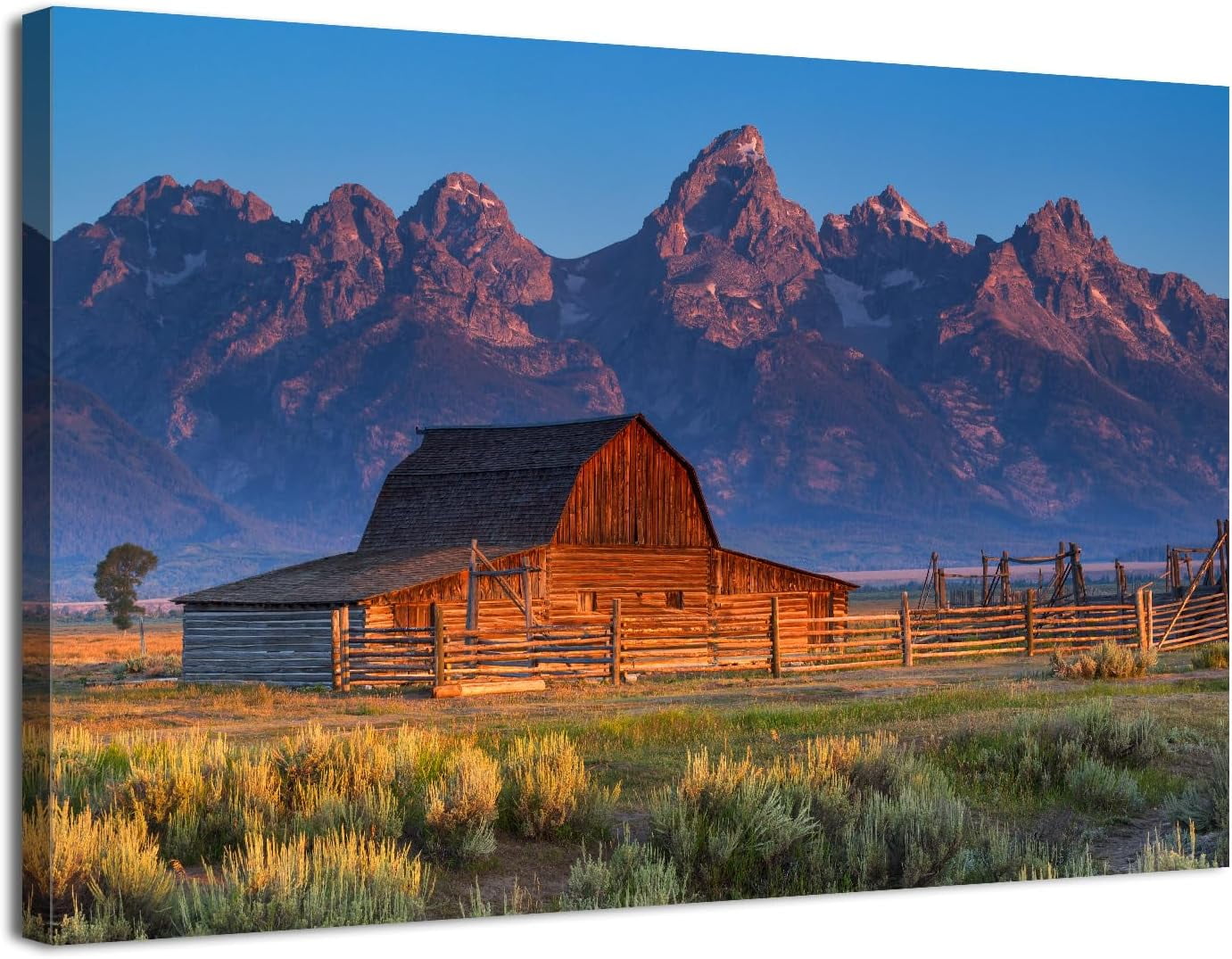 Blue Ridge Mountains Wall Art for Living Room Decor Sunrise Smoky ...