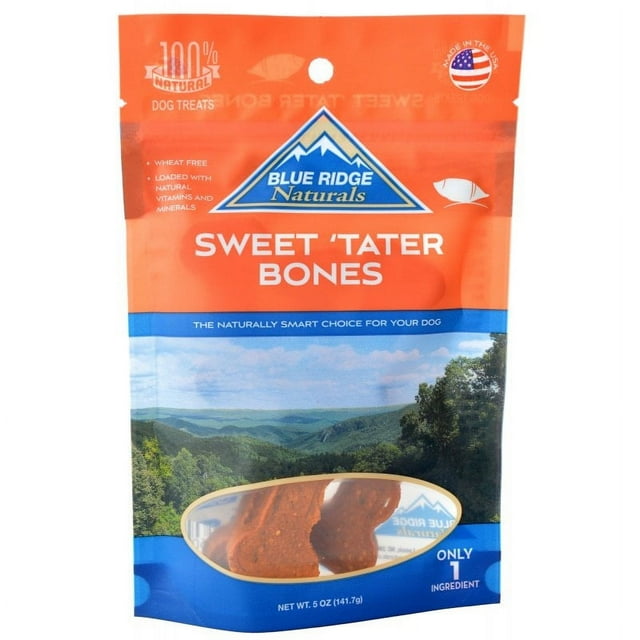 Blue Ridge Naturals Sweet Potato Bones - Single-Ingredient Dog Treats ...
