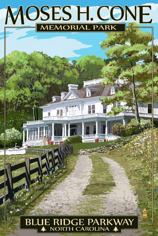 Blue Ridge Parkway, Moses H. Cone Memorial Park (Spring) (24x36 Giclee ...