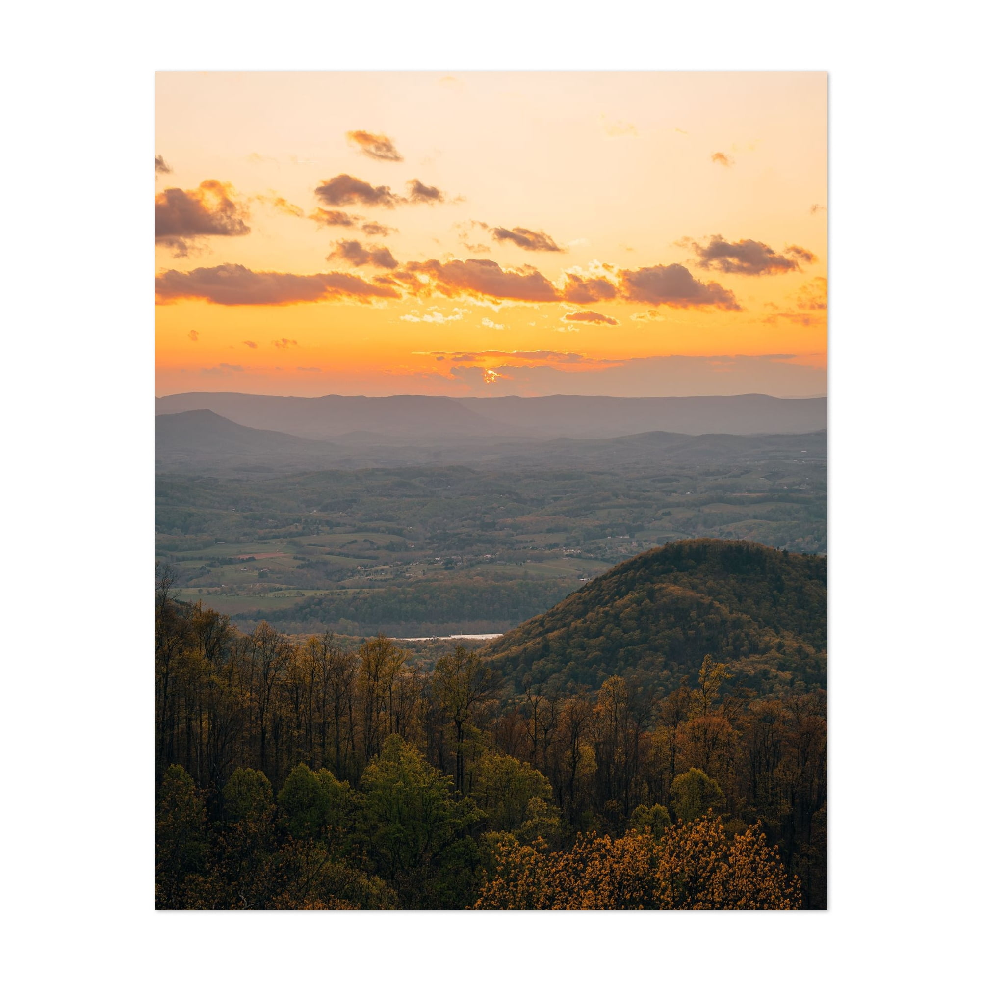 Blue Ridge Parkway Sunset 02 - Fancy Gap Virginia Photography Sunset ...