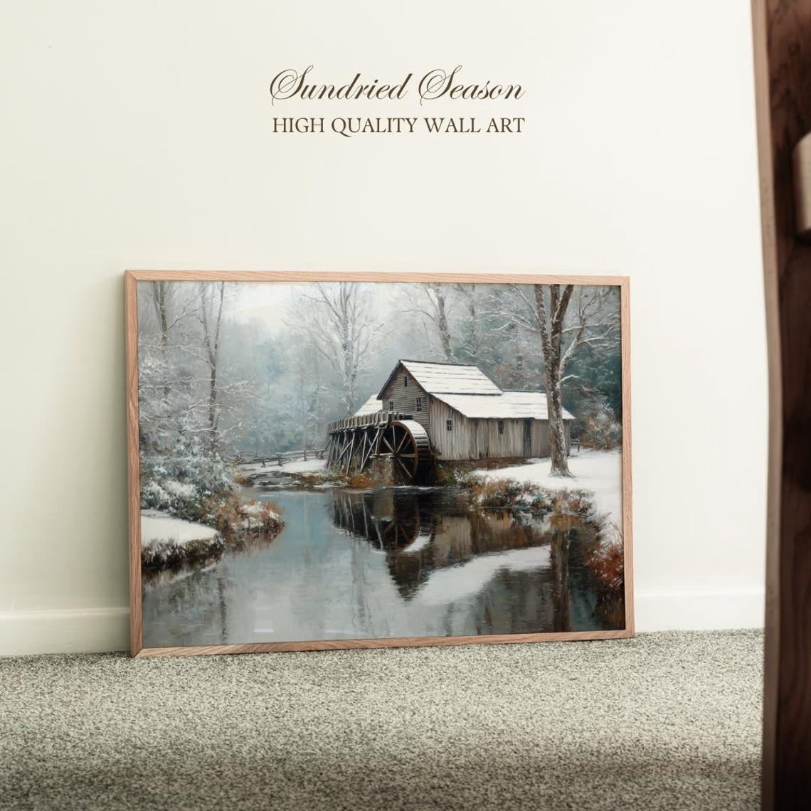 Blue Ridge Parkway Virginia Mabry Mill Snow Appalachian Winter ...