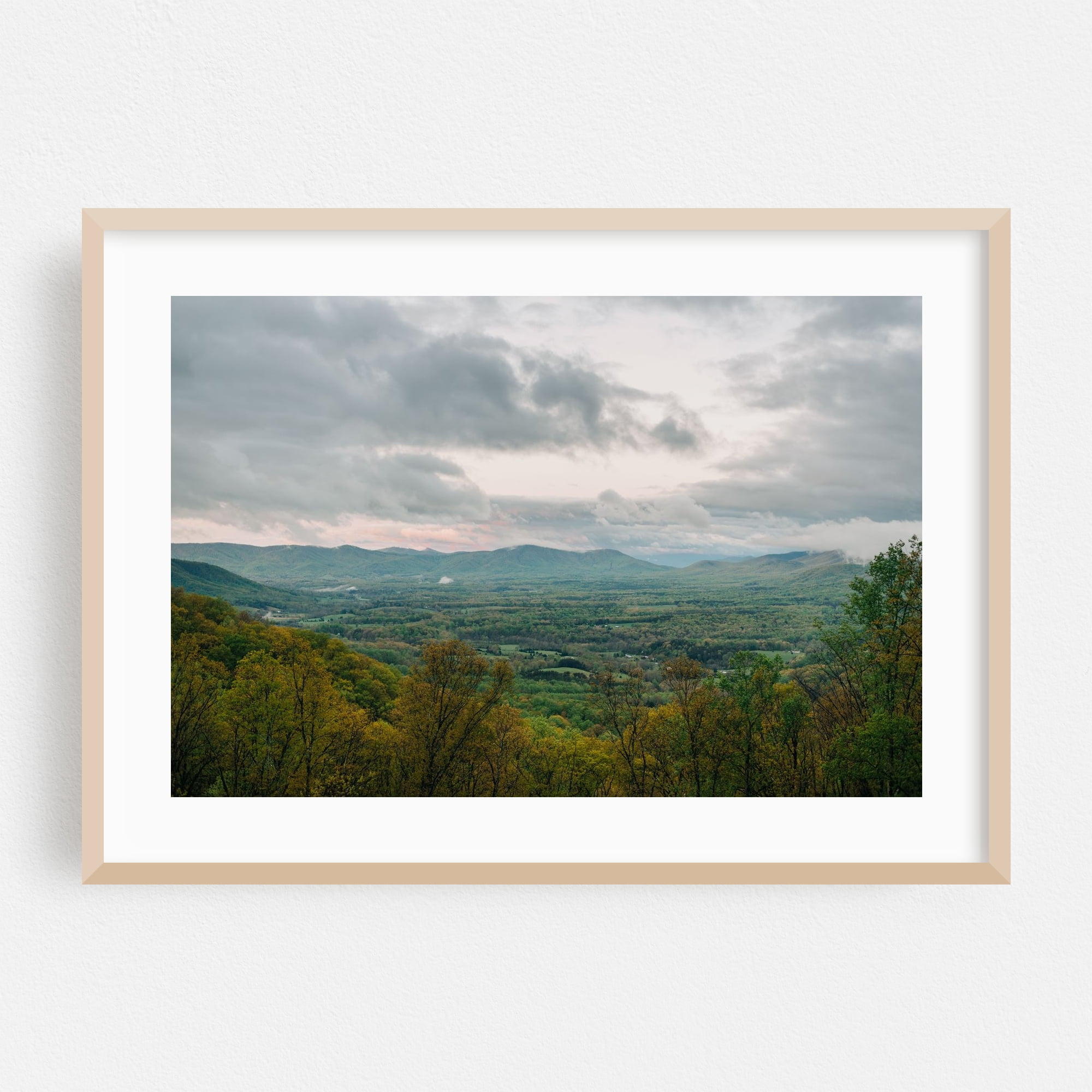 Blue Ridge Views 02 - Fancy Gap Virginia Photography Oak Framed Wall ...