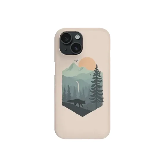 Blue Ridges Mountains Nature Landscape Phone Case for iPhone 16 15 14 ...