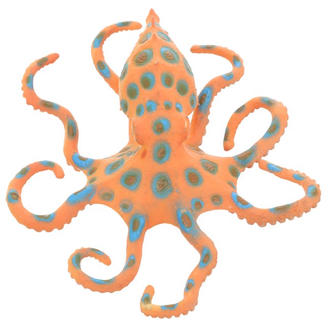Blue Ringed Octopus Toy Model Lifelike Blue-ringed Child - Walmart.com
