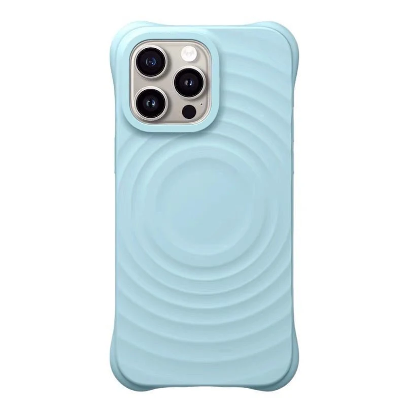 Blue Ripple Silicone Engraved Letters Magnetic For IPHONE 13 14 15 Pro ...