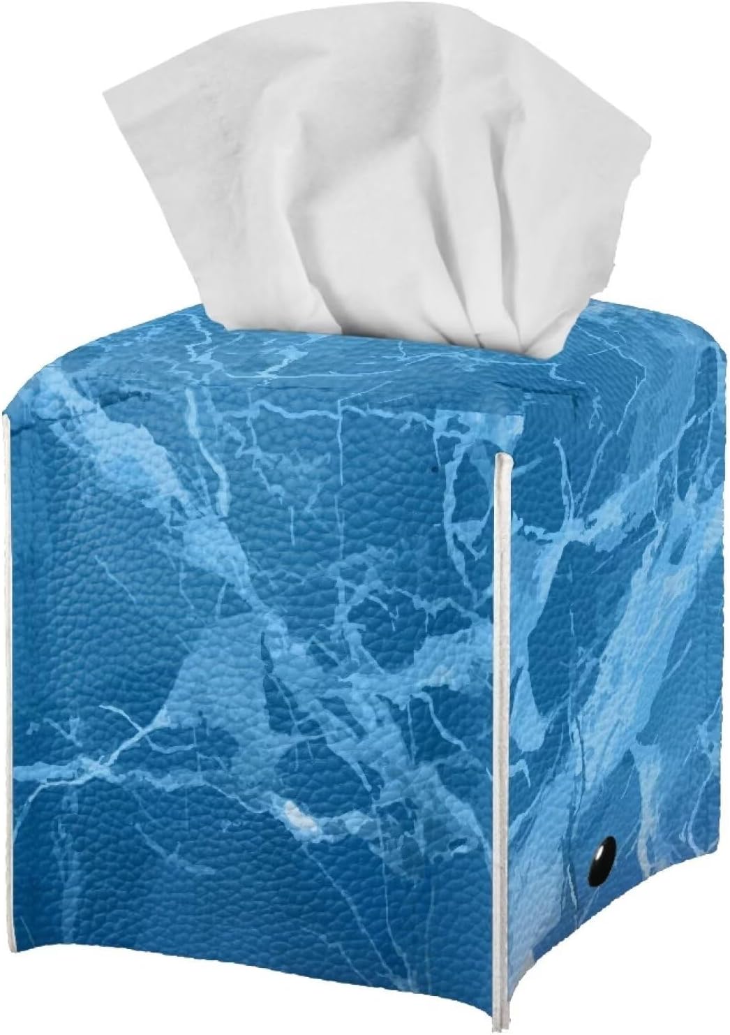 Blue Ripples Soft Tissue Box Cover Rectangular Modern Pu Leather Tissue ...