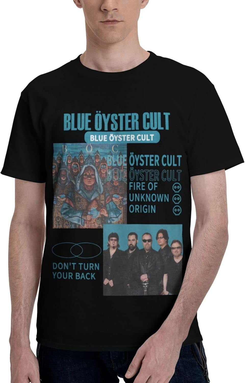 Blue Rock Oyster Music Cult Band T Shirt Men's Casual Tee Classic Round ... Blue Rock Oyster Music Cult Band T Shirt Men's Casual Tee Classic Round ...