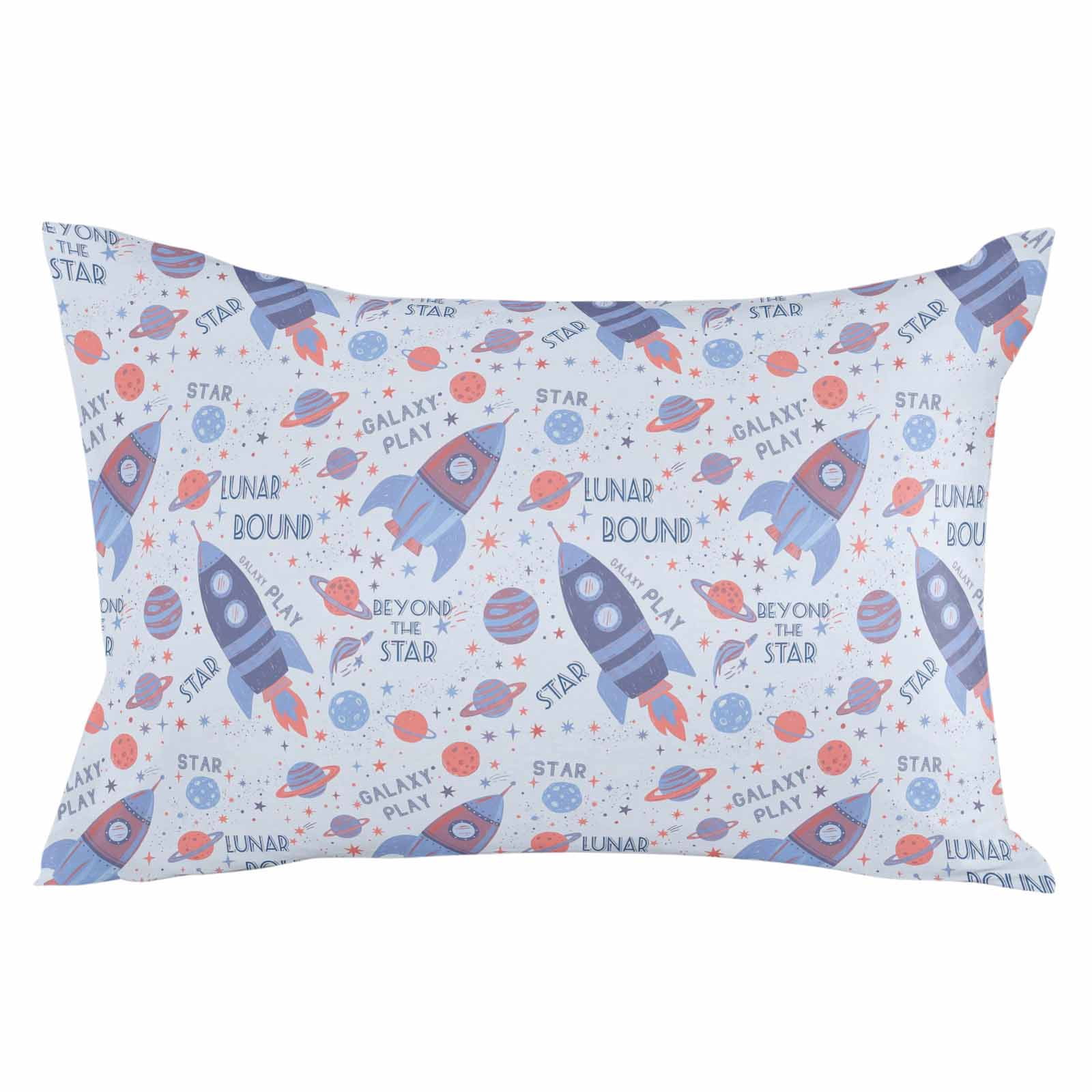 Blue Rocket Throw Pillow Cover 16 x 24 Inch Decorative Pillow Cover ...