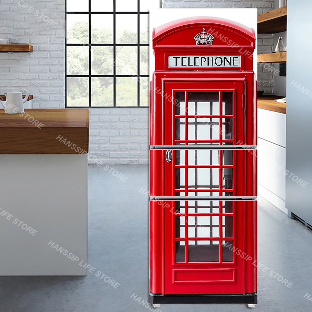 Blue Rose Art Mural Refrigerator Door Sticker Kitchen ration Wallpaper ...