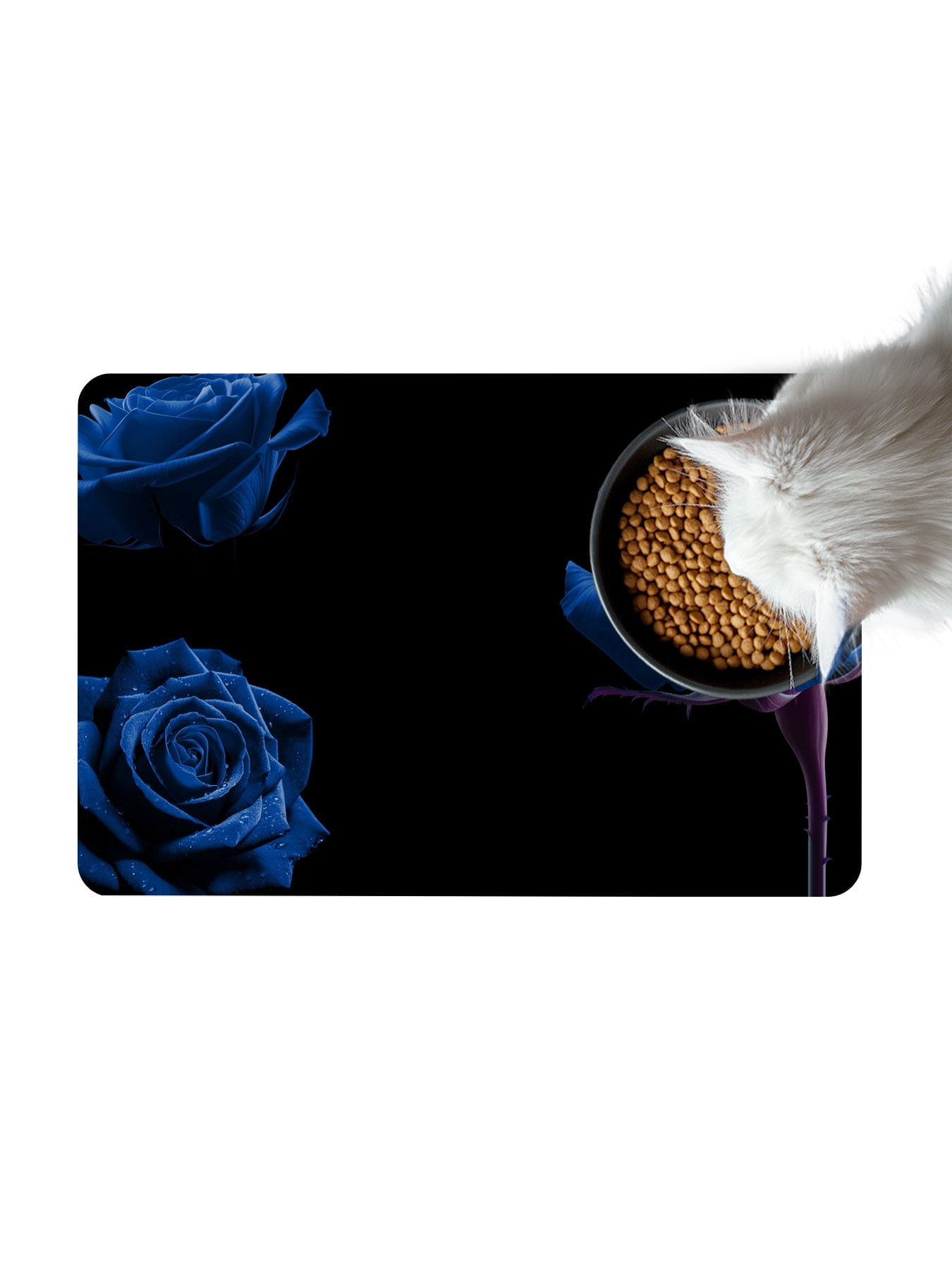 Blue Rose Doormat Non Slip Diatomaceous Earth Door Mat Absorbent Quick ...