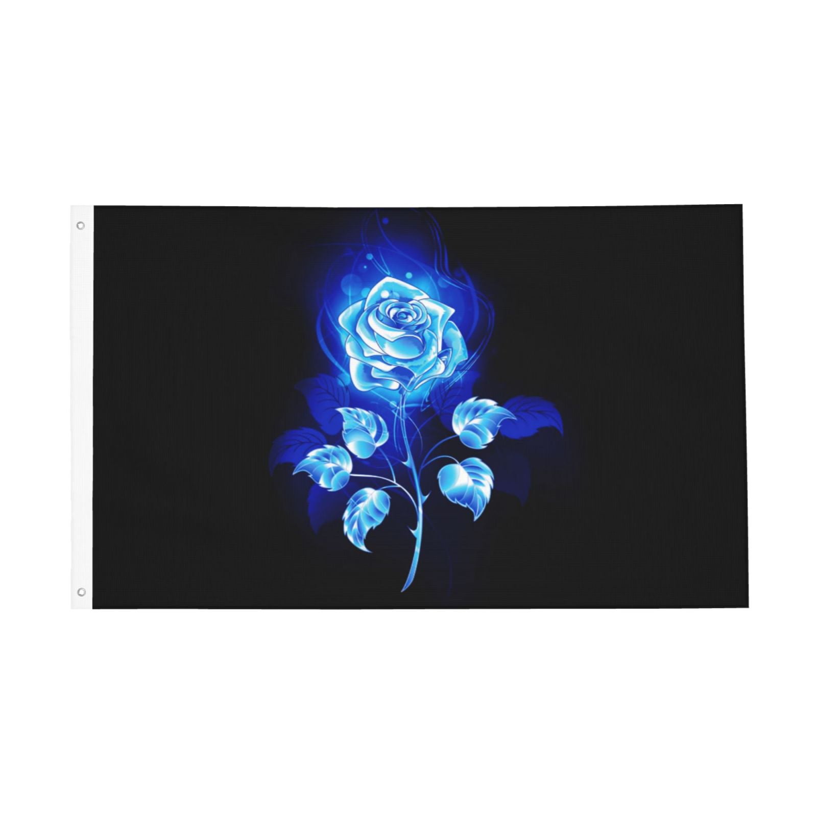 Blue Rose Flag 3x5 Ft Outdoor Indoor With Grommet Garden Yard Banner ...