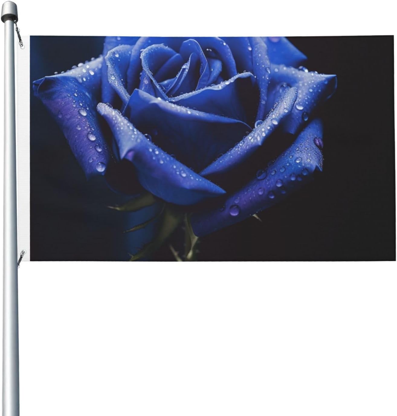 Blue Rose Flag 3x5 ft Garden Flag Outside Yard House Flag Funny Party ...