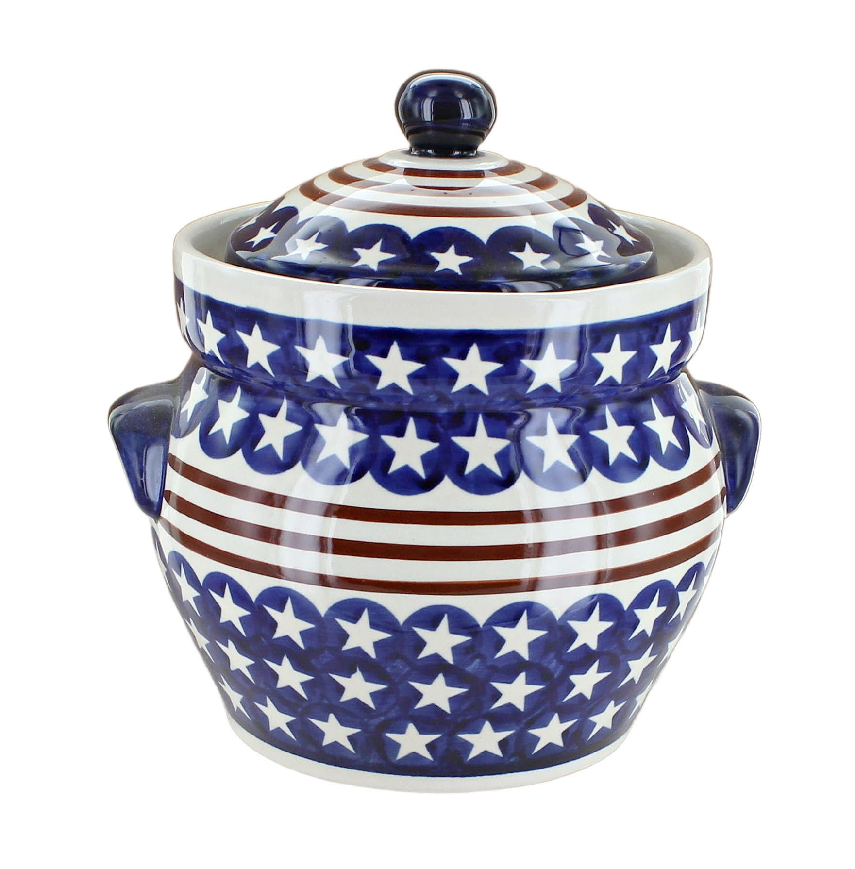 Blue Rose Polish Pottery 1125 Zaklady Small Container - Walmart.com