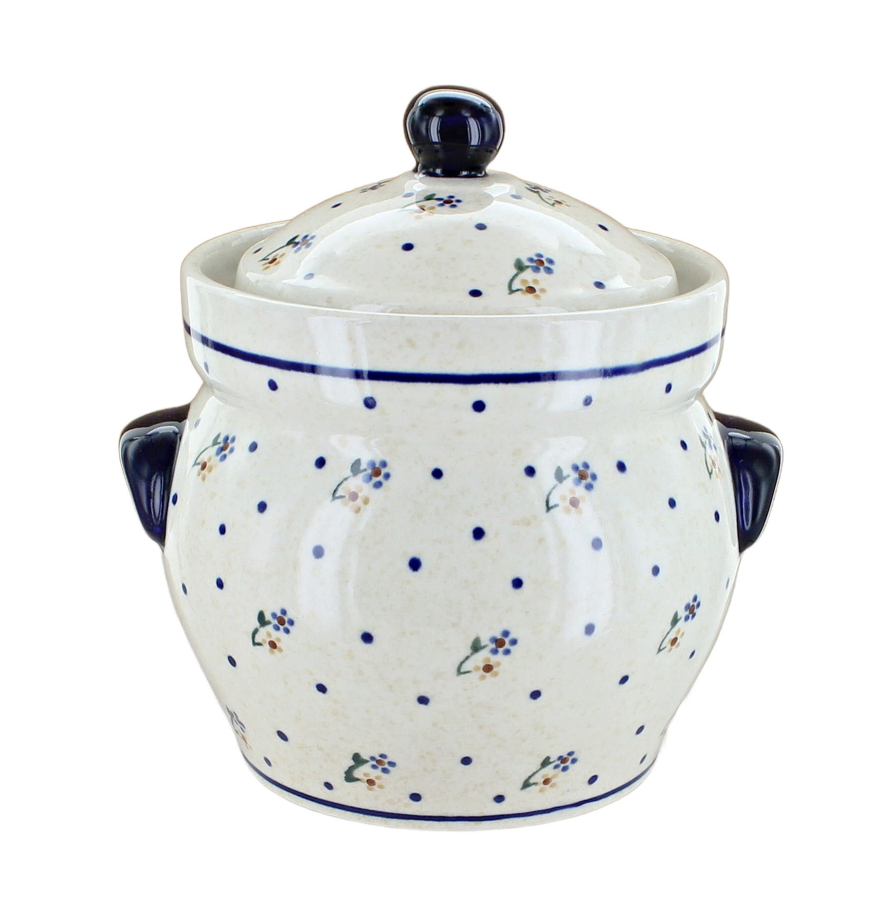 Blue Rose Polish Pottery 1125 Zaklady Small Container - Walmart.com
