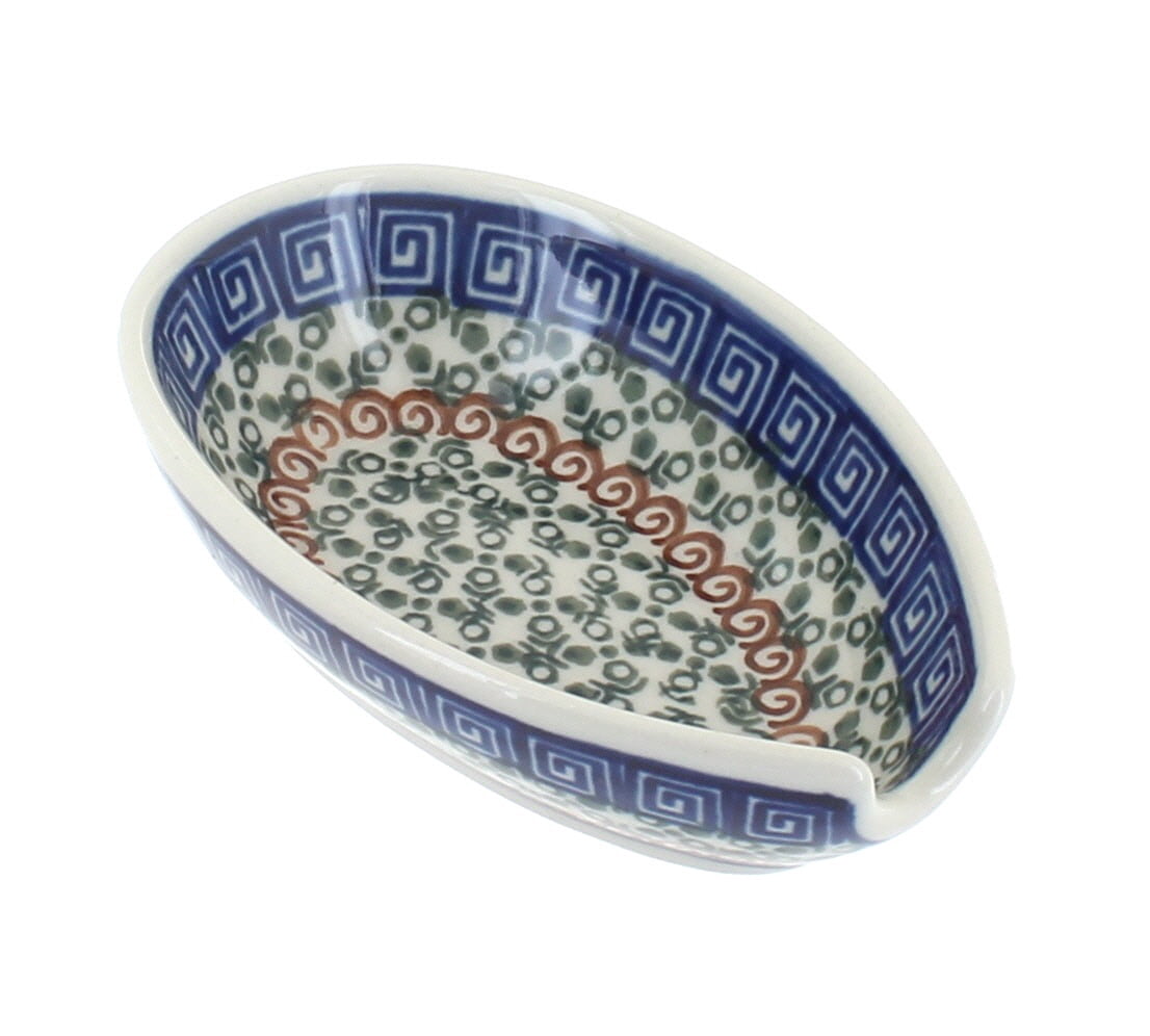 Blue Rose Polish Pottery Athena Small Spoon Rest - Walmart.com