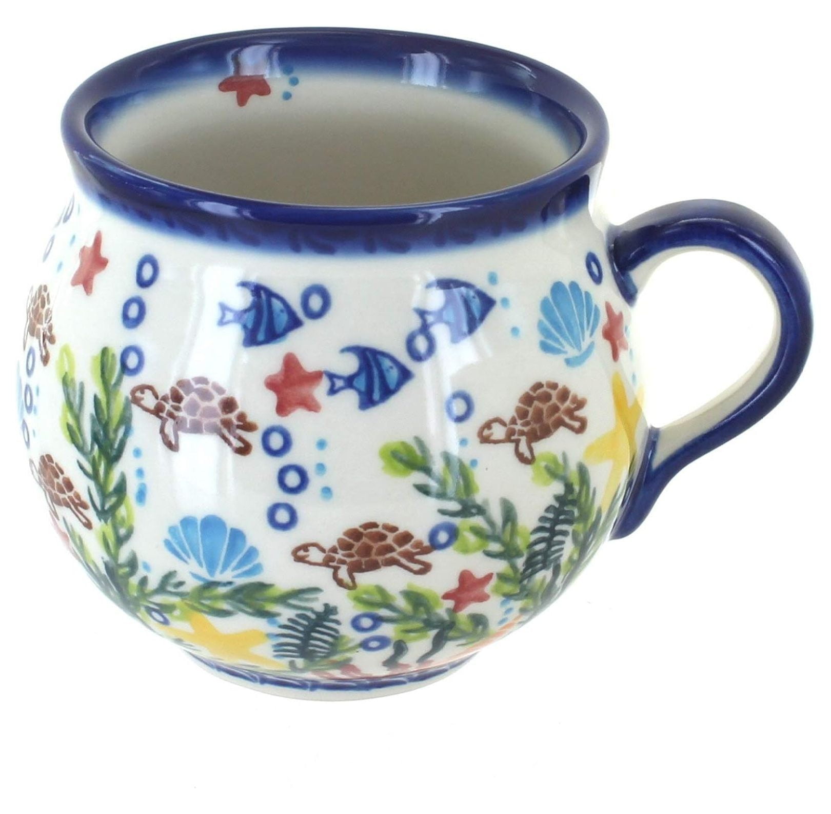 Blue Rose Polish Pottery Atlantis Bubble Mug - Walmart.com