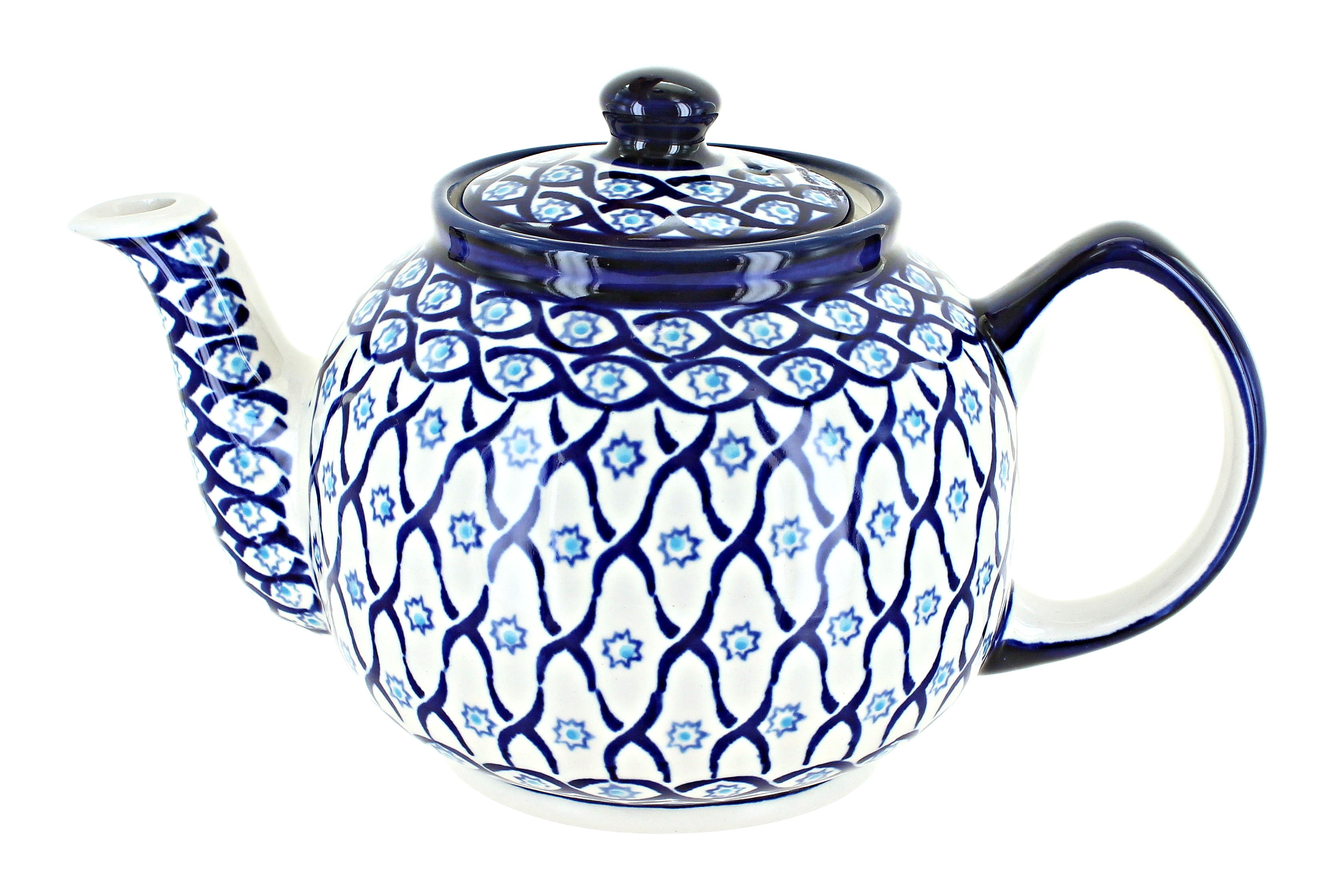 Blue Rose Polish Pottery Atlas Medium Teapot - Walmart.com