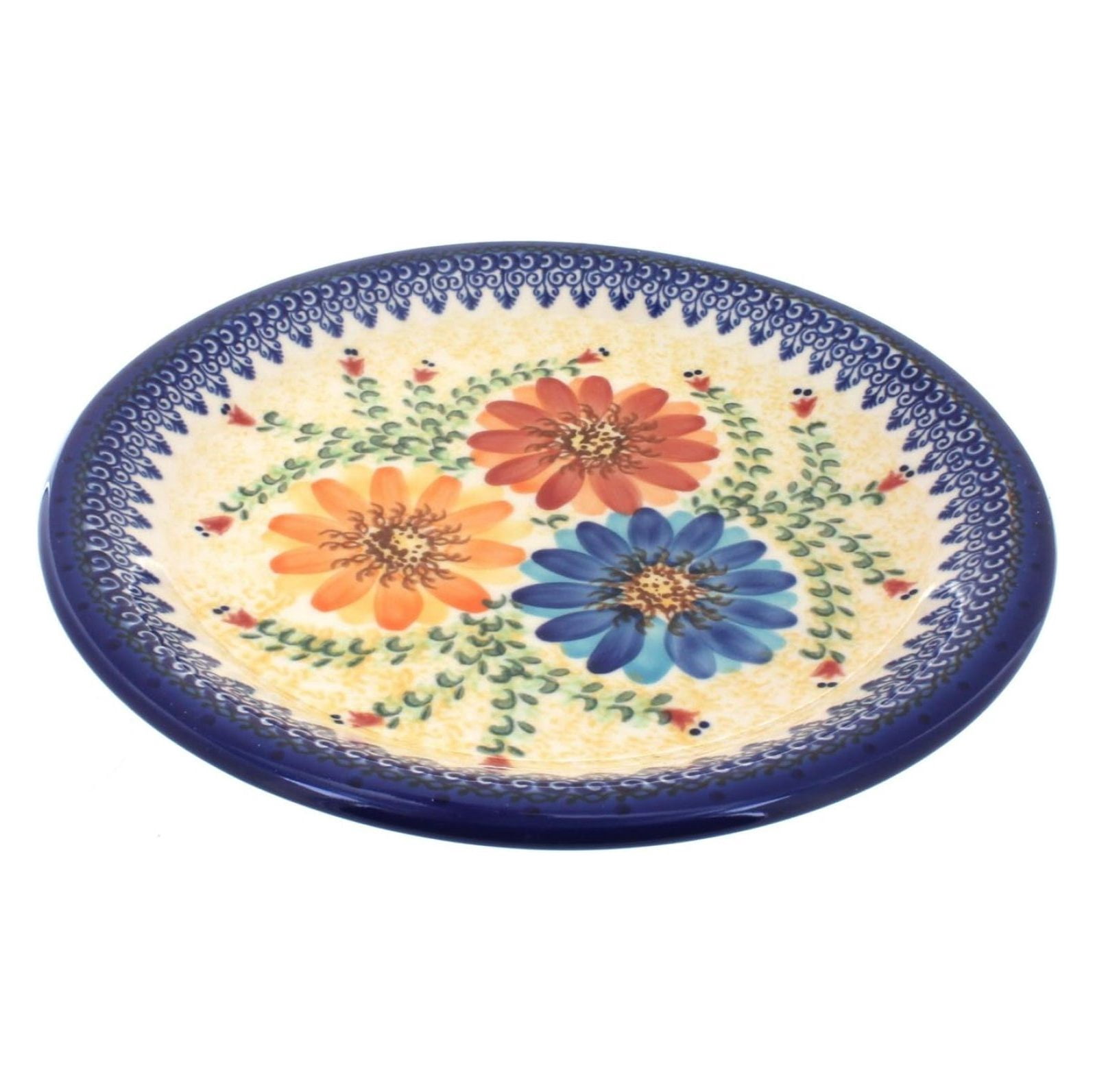 Blue Rose Polish Pottery Autumn Dinner Plate - Walmart.com