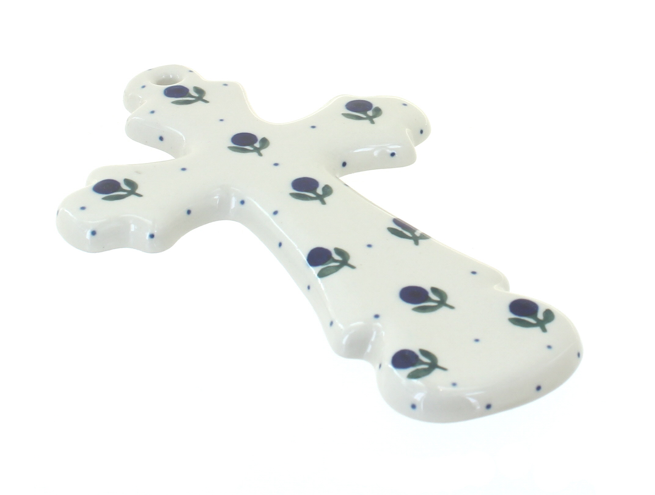 Blue Rose Polish Pottery Blueberry Cross - Walmart.com