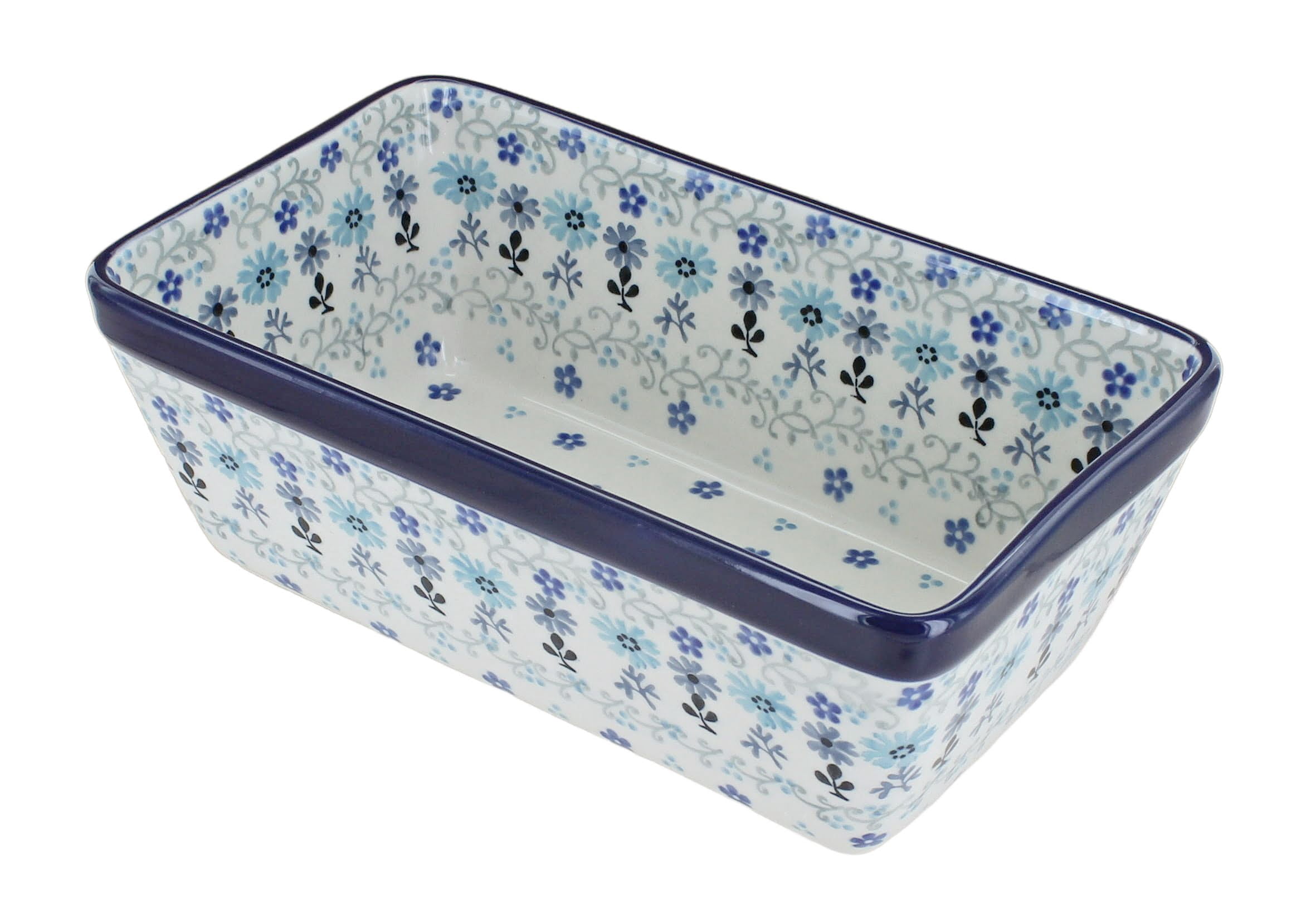 Blue Rose Polish Pottery Celeste Loaf Baker - Walmart.com