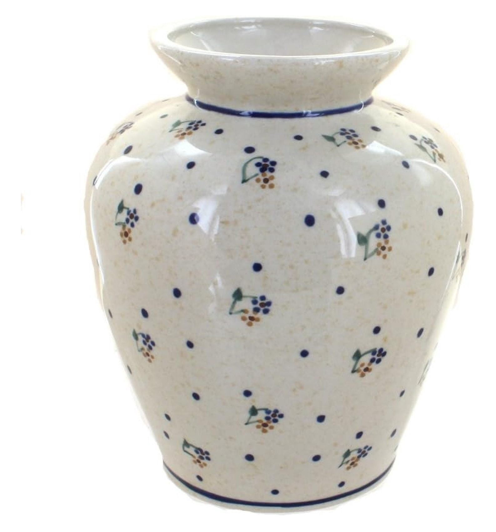 Blue Rose Polish Pottery Country Meadow Medium Vase - Walmart.com