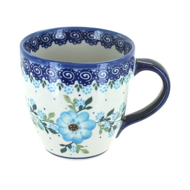 Blue Rose Polish Pottery Misty Coffee Mug - Walmart.com