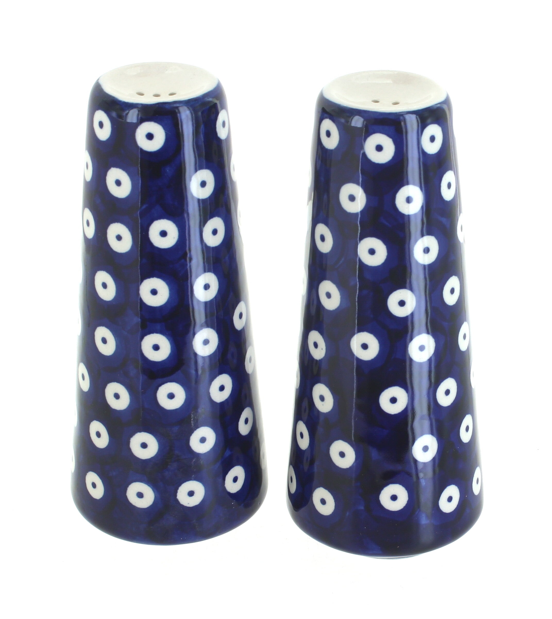 Blue Rose Polish Pottery Dots Salt & Pepper Shakers - Walmart.com