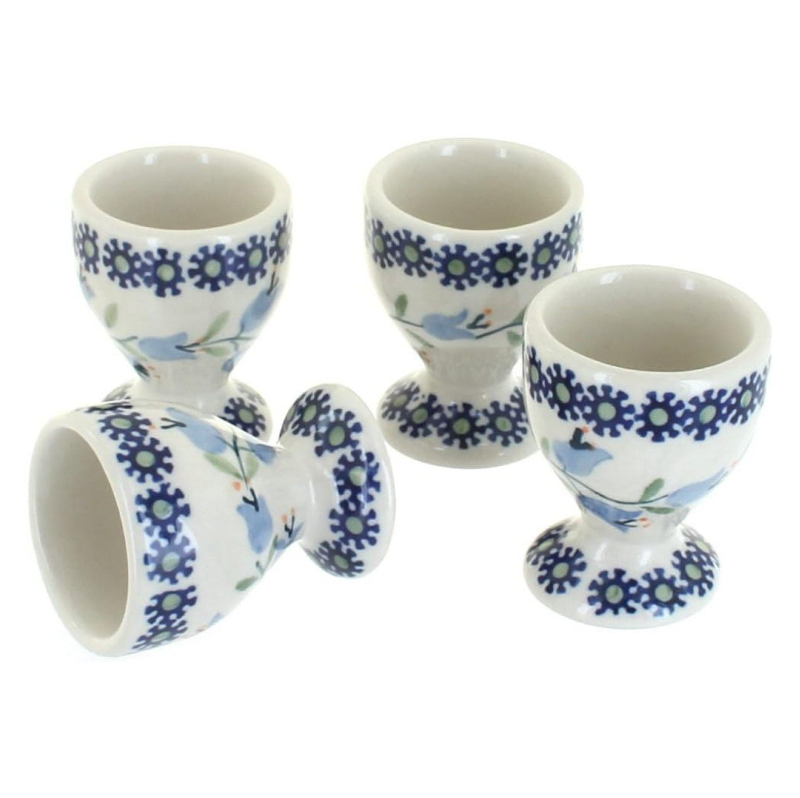 Blue Rose Polish Pottery Egg Cup Set - Walmart.com