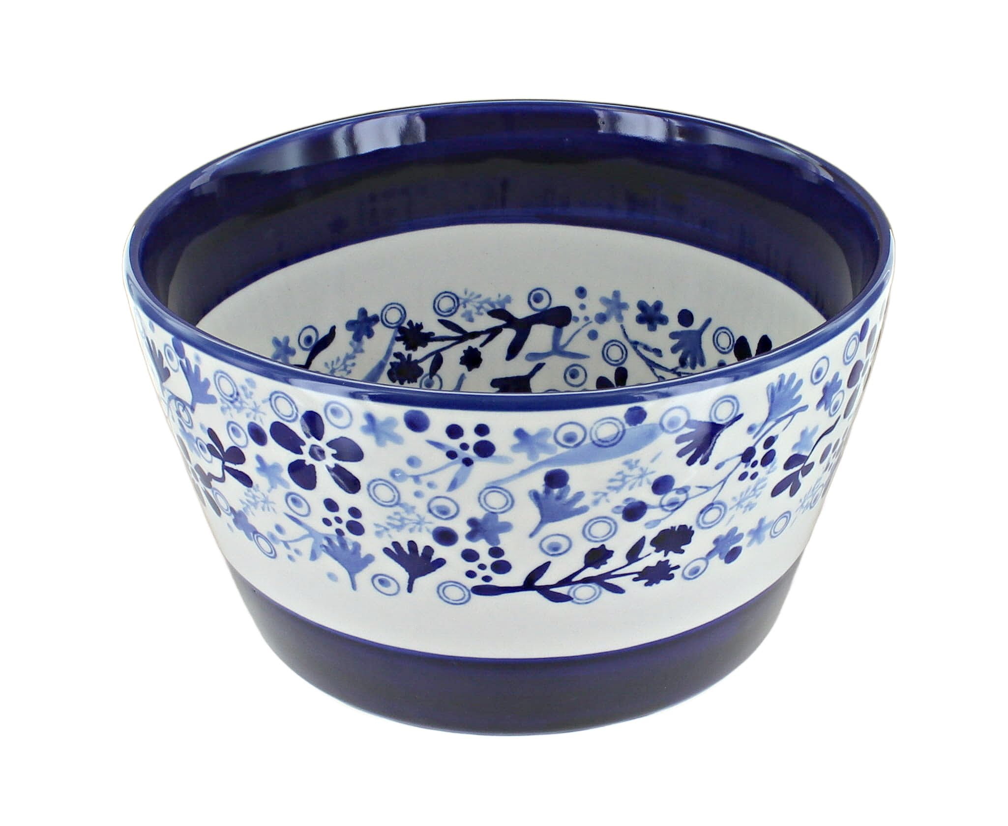 Blue Rose Polish Pottery Eloise Medium Deep Serving Bowl - Walmart.com