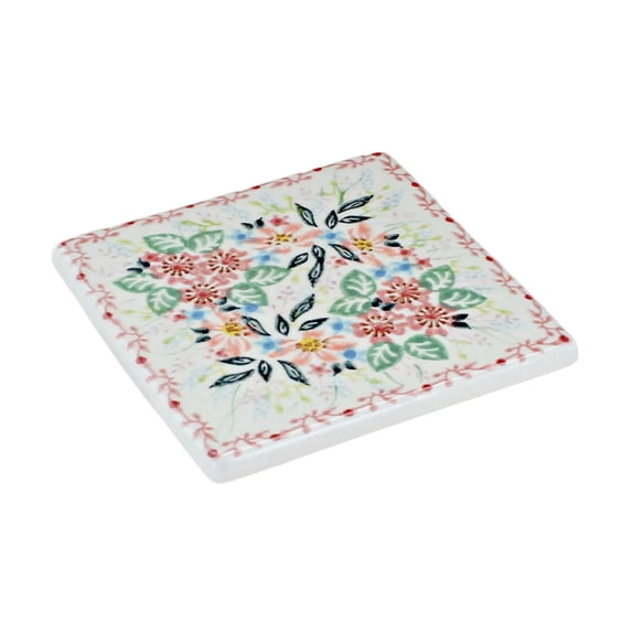 Blue Rose Polish Pottery Fairy Meadow Tile - Walmart.com