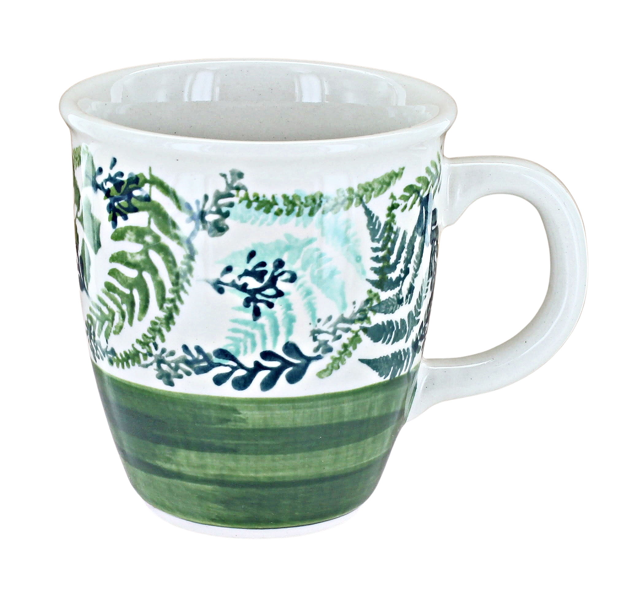 Blue Rose Polish Pottery Floating Fern Coffee Mug - Walmart.com