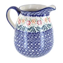 Blue Rose Polish Pottery Vintage Violet Pitcher - Walmart.com