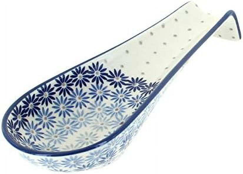 Blue Rose Polish Pottery Harmony Medium Spoon Rest - Walmart.com