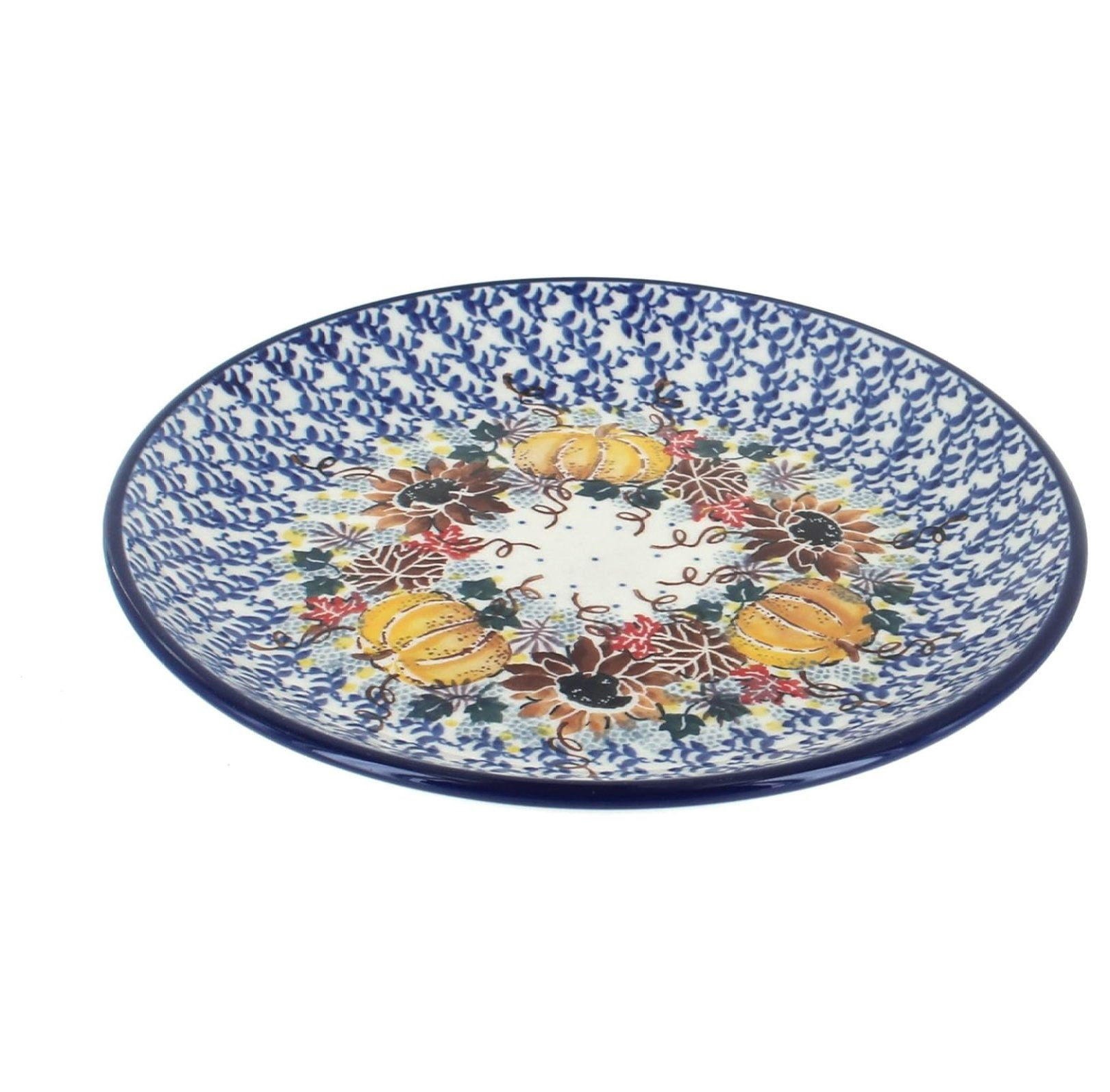 Blue Rose Polish Pottery Harvest Dessert Plate - Walmart.com