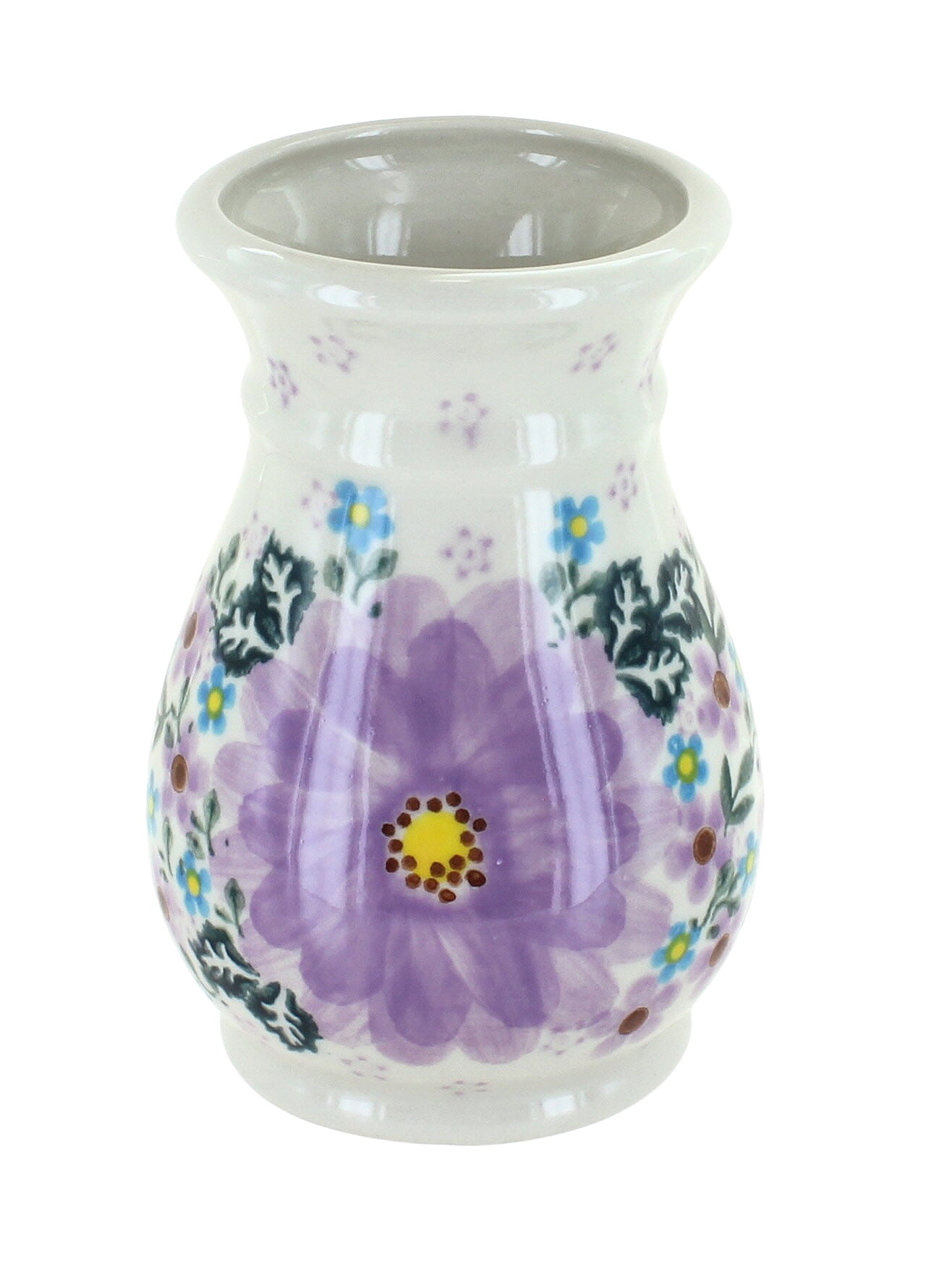 Blue Rose Polish Pottery Indoor Tabletop Lilac Garden Small Vase ...