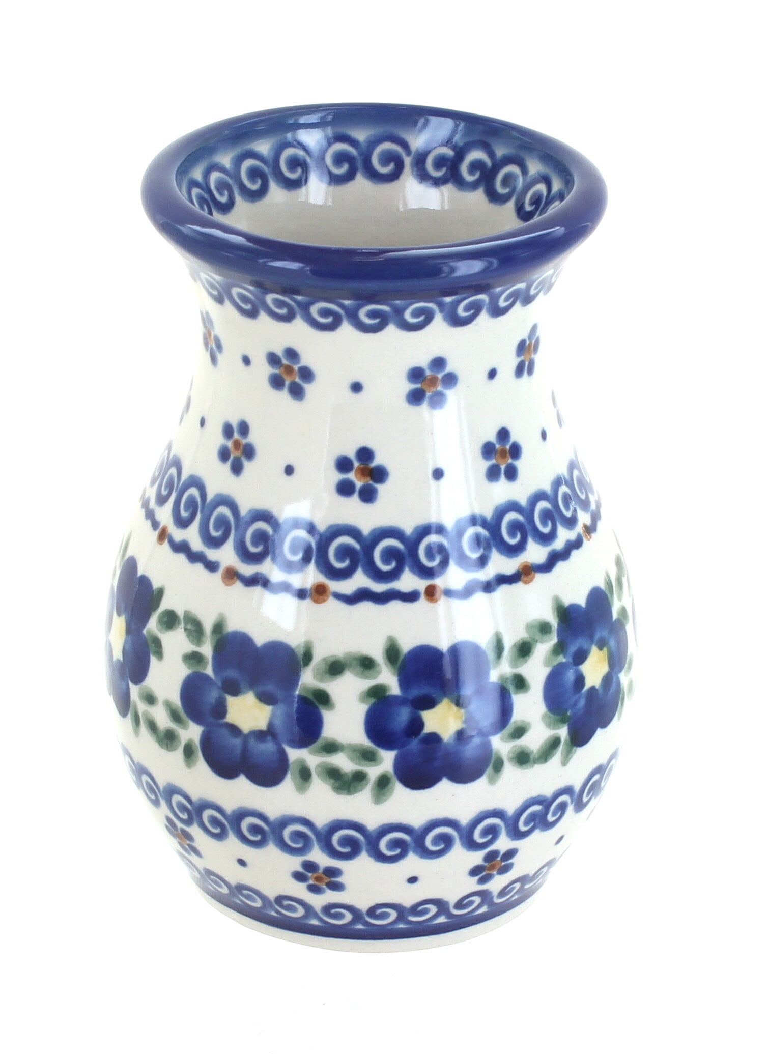 Blue Rose Polish Pottery Indoor Tabletop Spring Blossom Vase - Walmart.com
