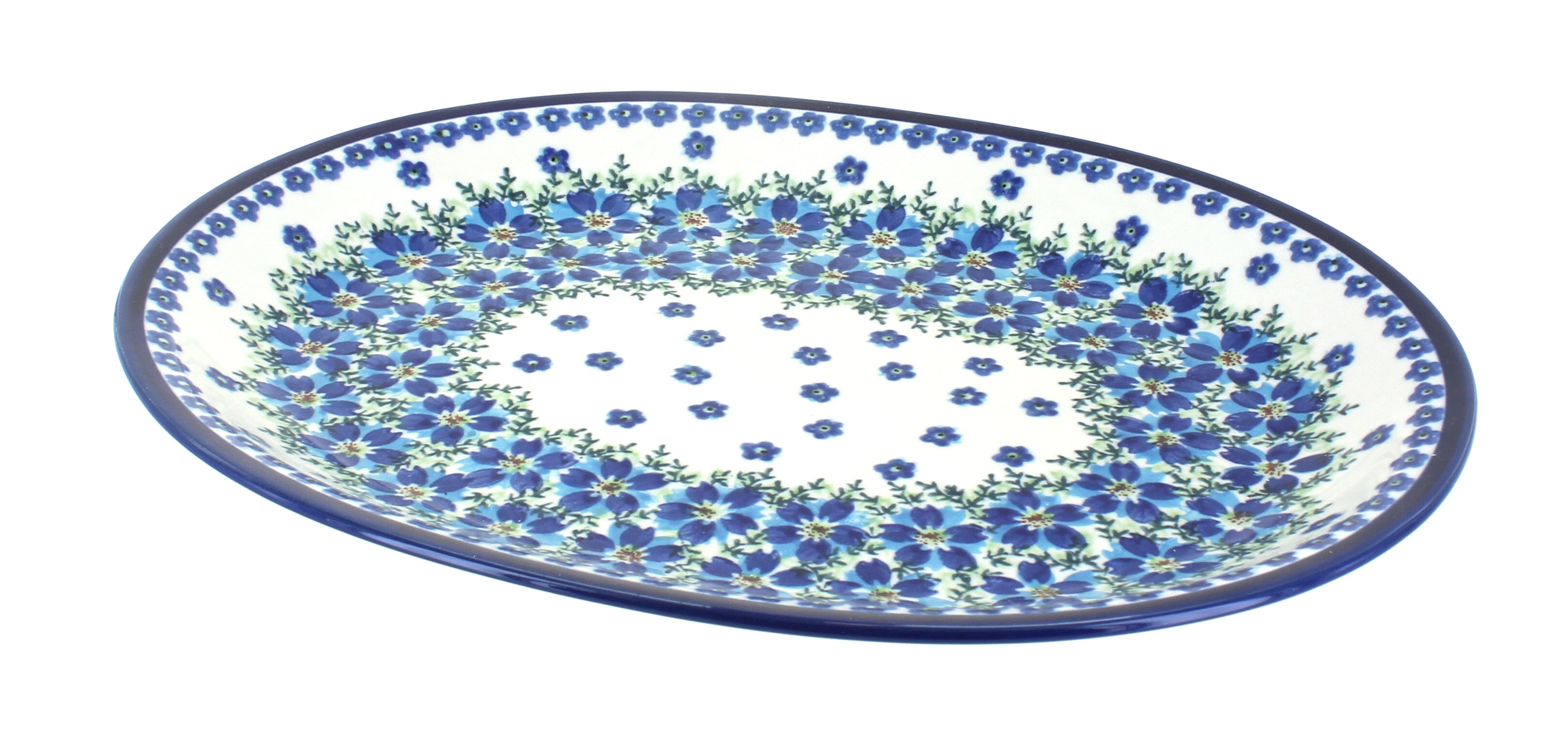 Blue Rose Polish Pottery Kalina Large Serving Platter - Walmart.com