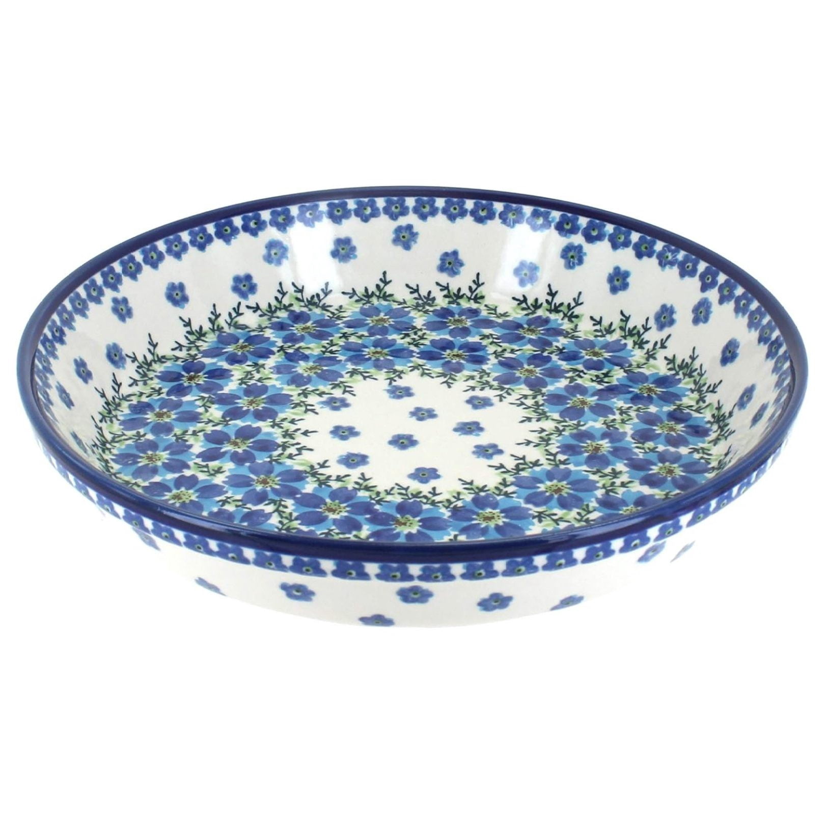 Blue Rose Polish Pottery Kalina Pie Plate - Walmart.com