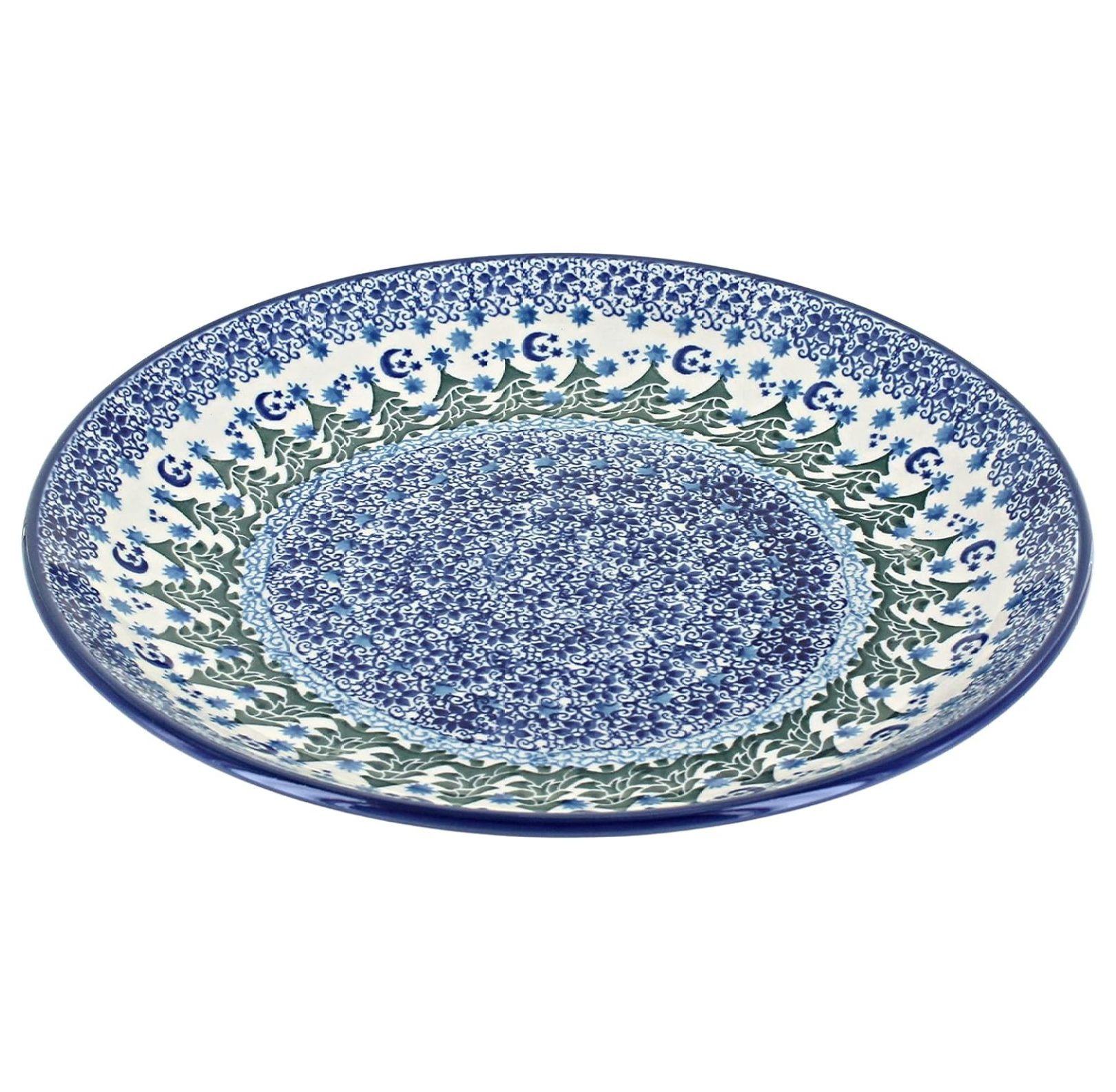 Blue Rose Polish Pottery Magic Dinner Plate - Walmart.com
