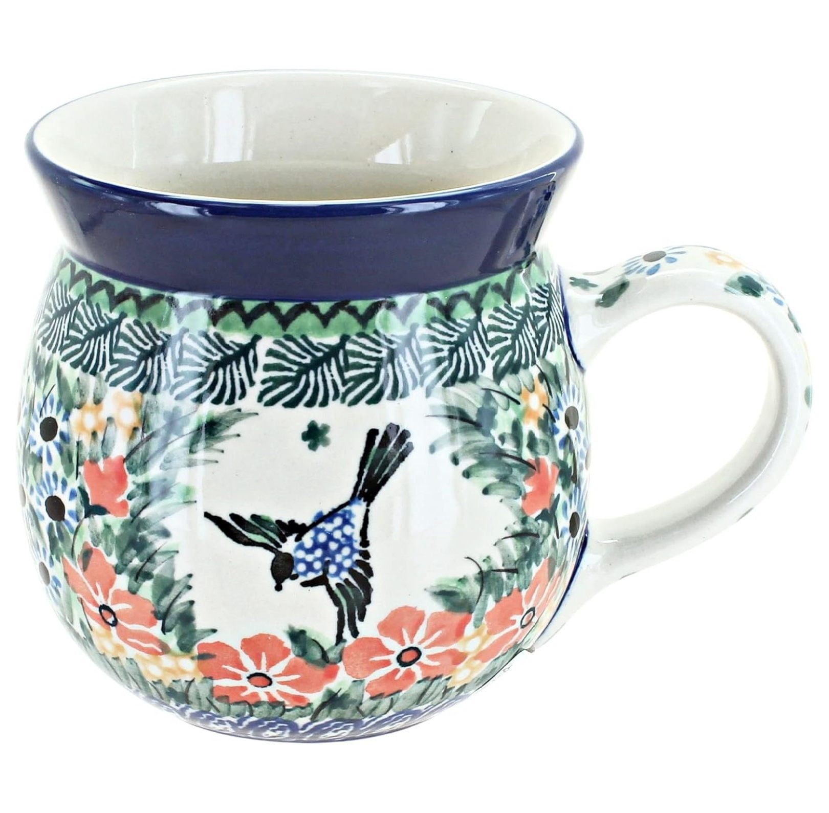 Blue Rose Polish Pottery Maria Bubble Mug - Walmart.com