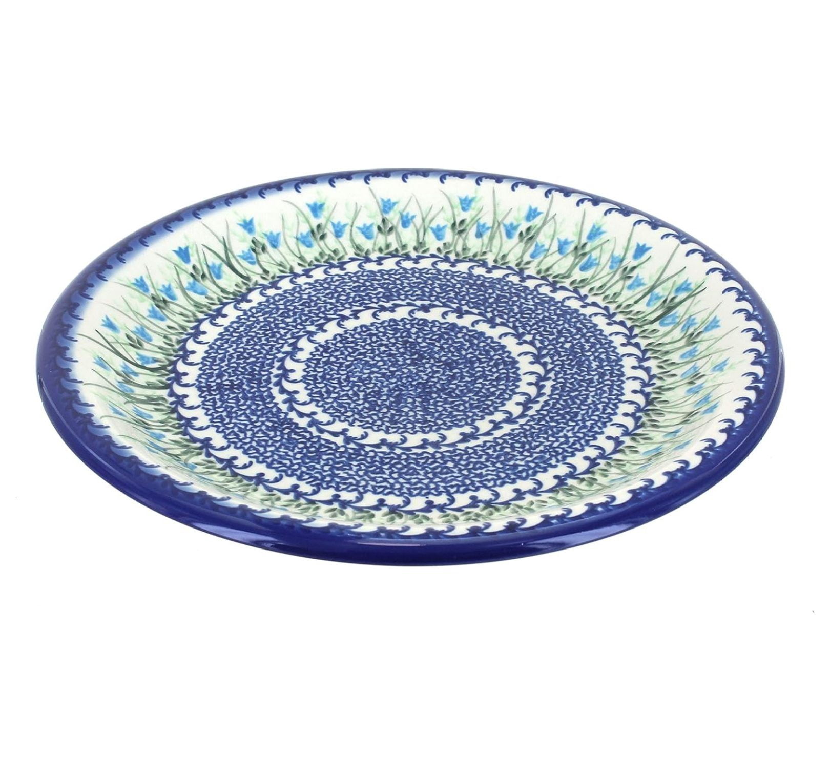 Blue Rose Polish Pottery Misty Dinner Plate - Walmart.com