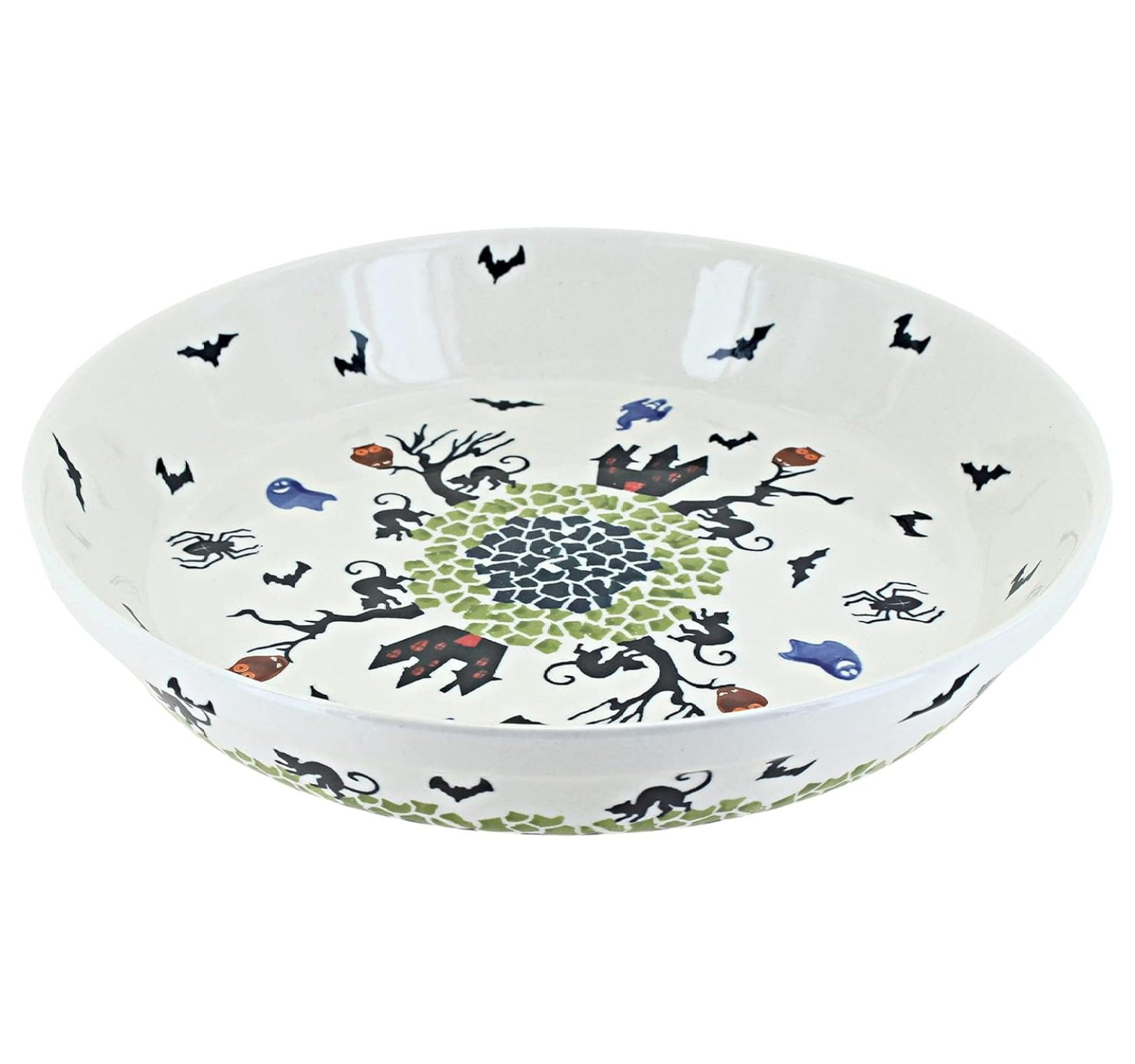 Blue Rose Polish Pottery Monster Mash Pie Plate - Walmart.com
