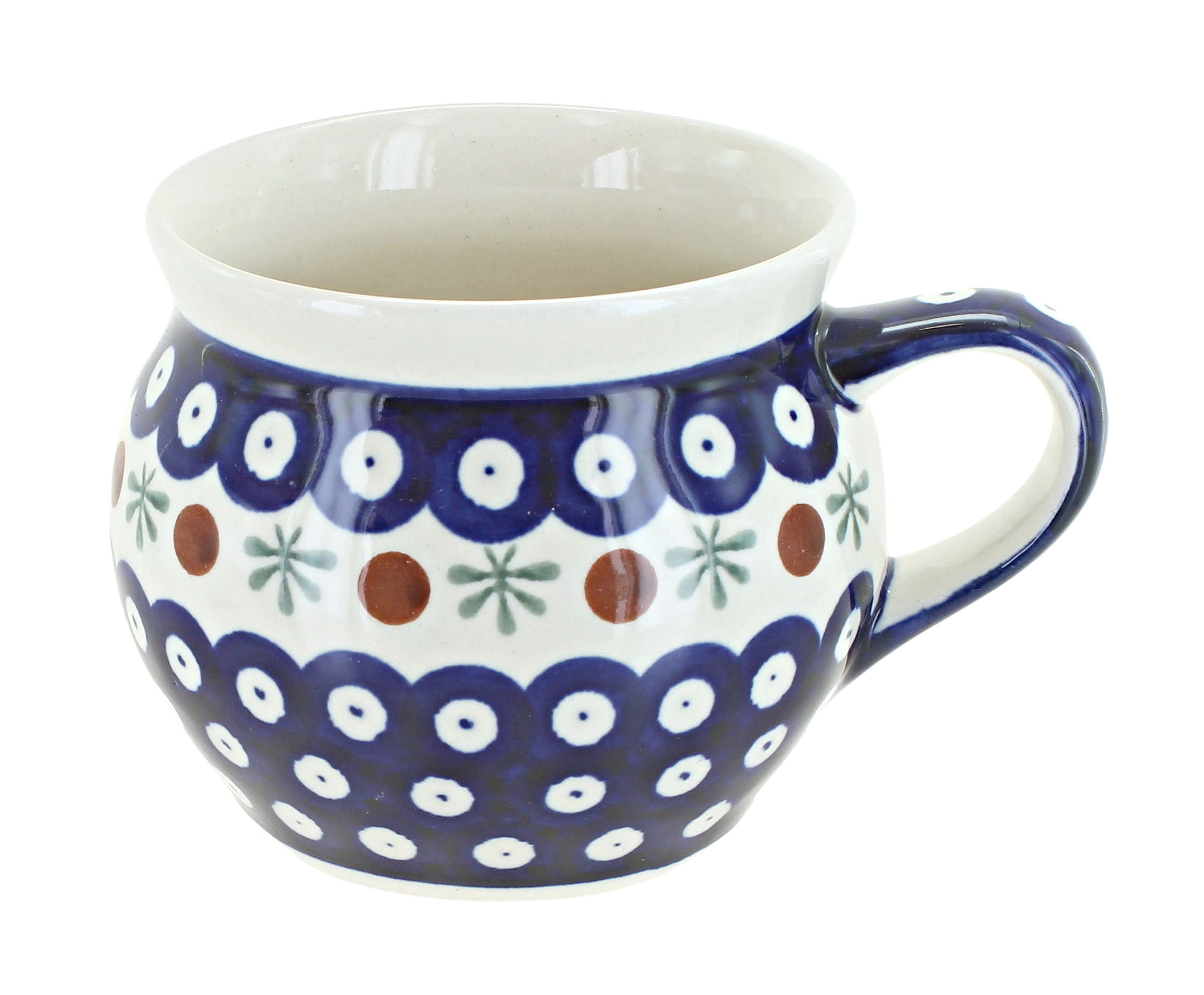 Blue Rose Polish Pottery Nature Bell Shaped Mug - Walmart.com