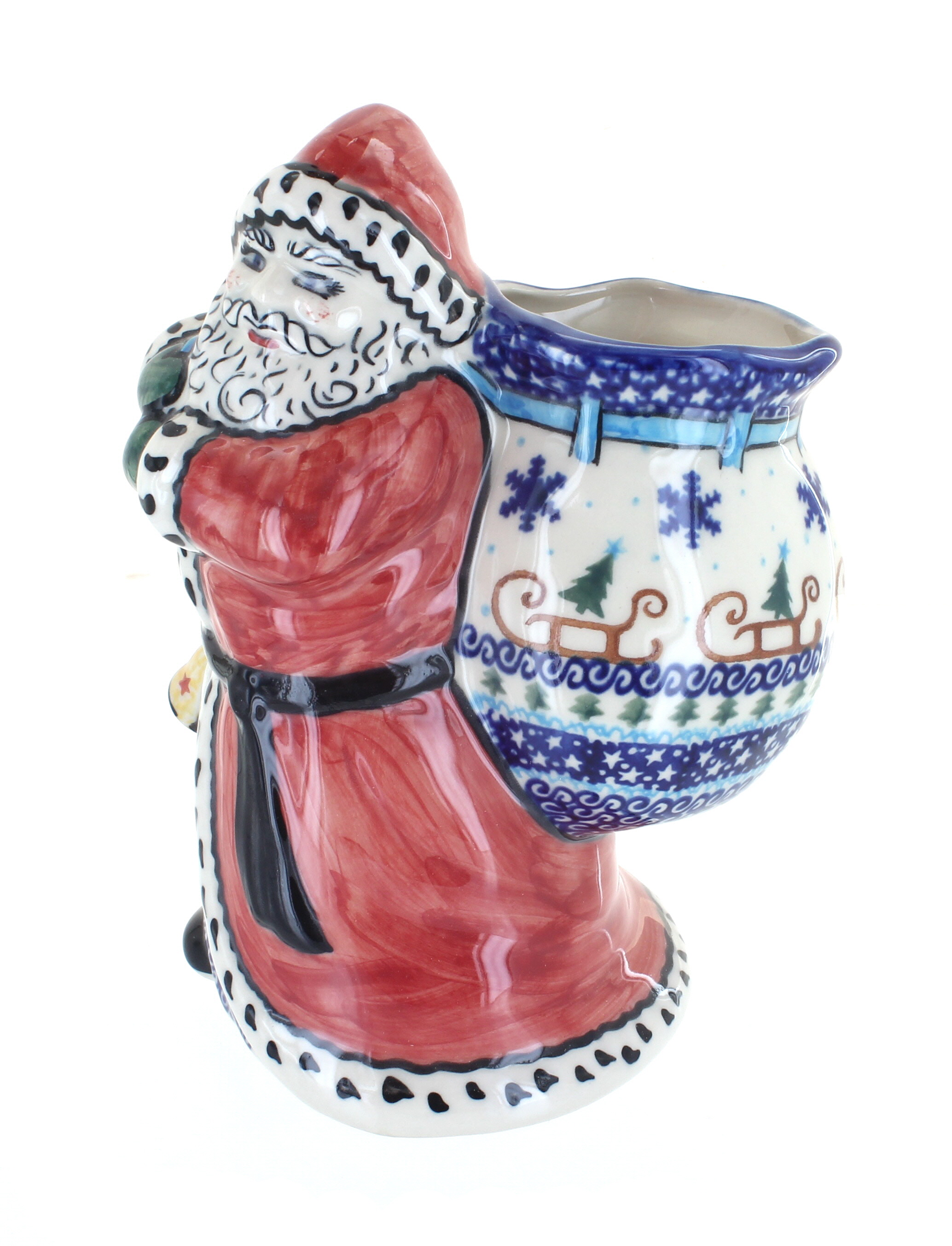Blue Rose Polish Pottery Noel Nights Santa Claus - Walmart.com
