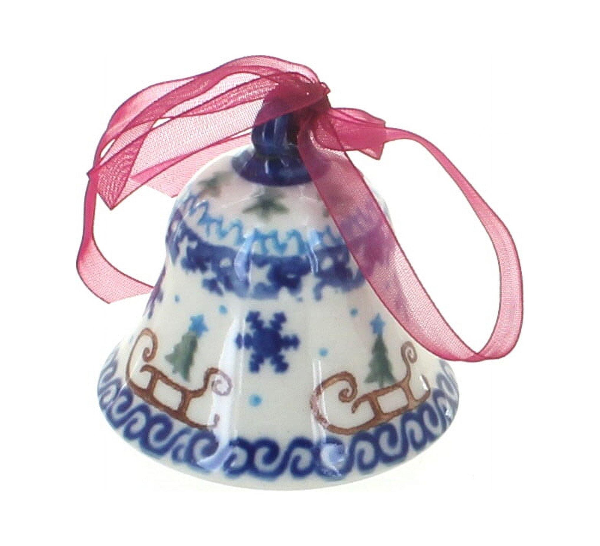 Blue Rose Polish Pottery Noel Nights Small Bell - Walmart.com