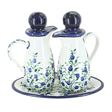 Blue Rose Polish Pottery Fantasy Canister Set - Walmart.com